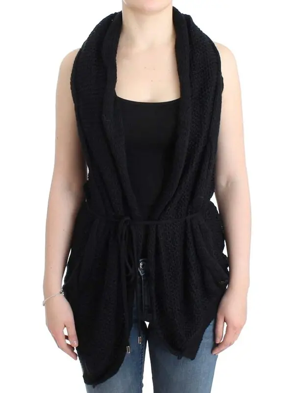 Costume National C’n’c Sleeveless Knitted Cardigan - Black