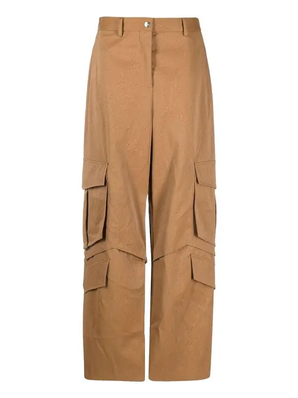 MSGM Multi-pocket Cargo Trousers - Camel
