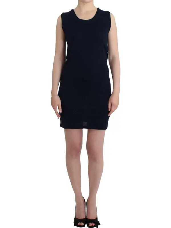 John Galliano Cotton Jersey Knee-length Dress - Blue