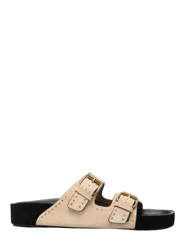 Isabel Marant Étoile Lennyo Studded Slides - Toffee