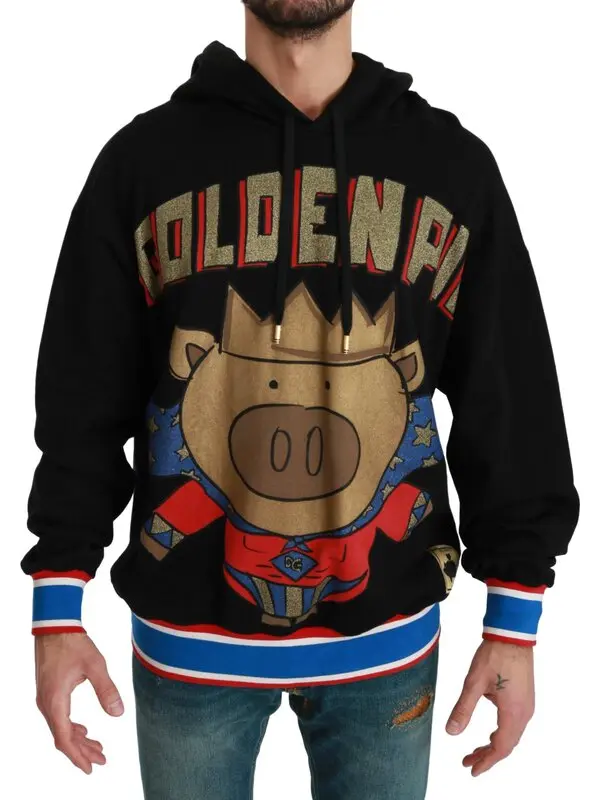 Dolce & Gabbana Hooded Pullover Sweater - Black