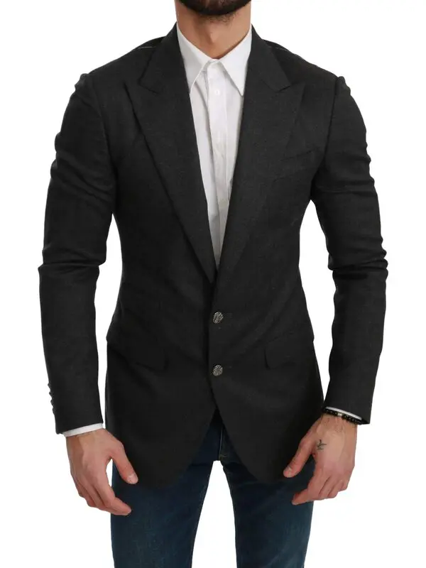 Dolce & Gabbana Napoli Slim Fit Wool Blazer - Gray