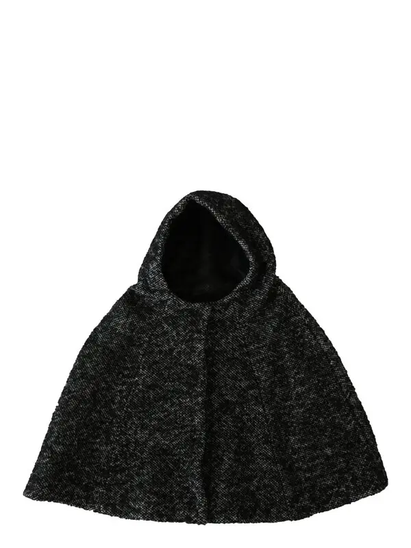 Dolce & Gabbana Tweed Wool Kaftan Cape - Gray
