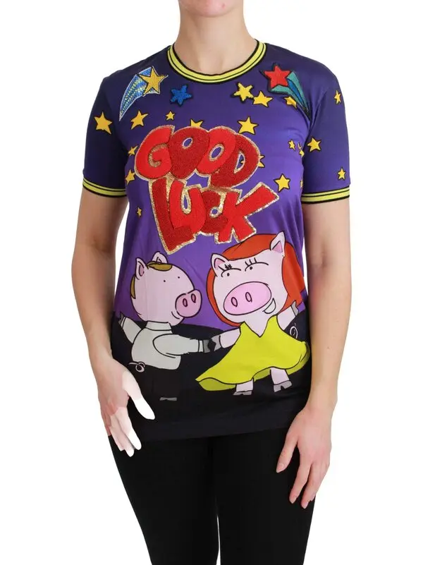 Dolce & Gabbana Cotton T-shirt Year Of The Pig - Purple