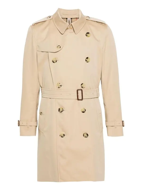 Burberry Cotton Trench Coat - Beige