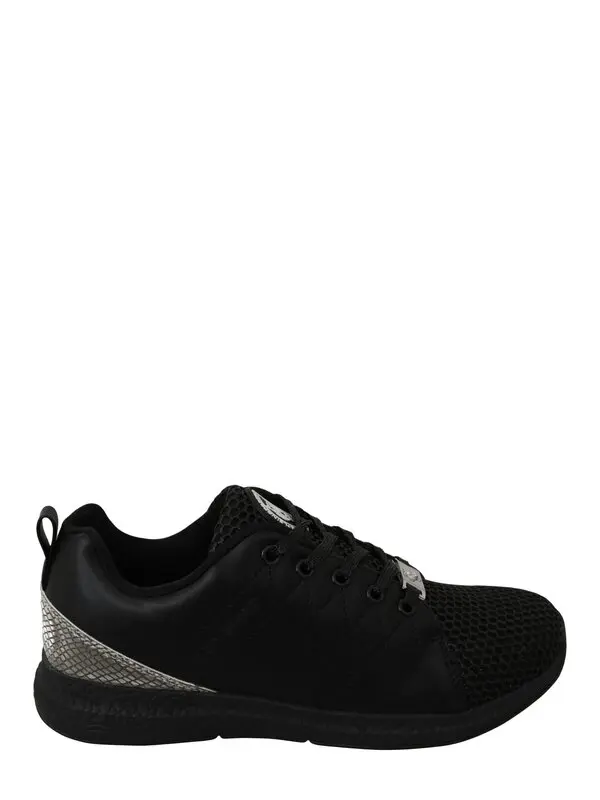 Philipp Plein Sport Casual Sneakers With Embossed Logo Detail - Black