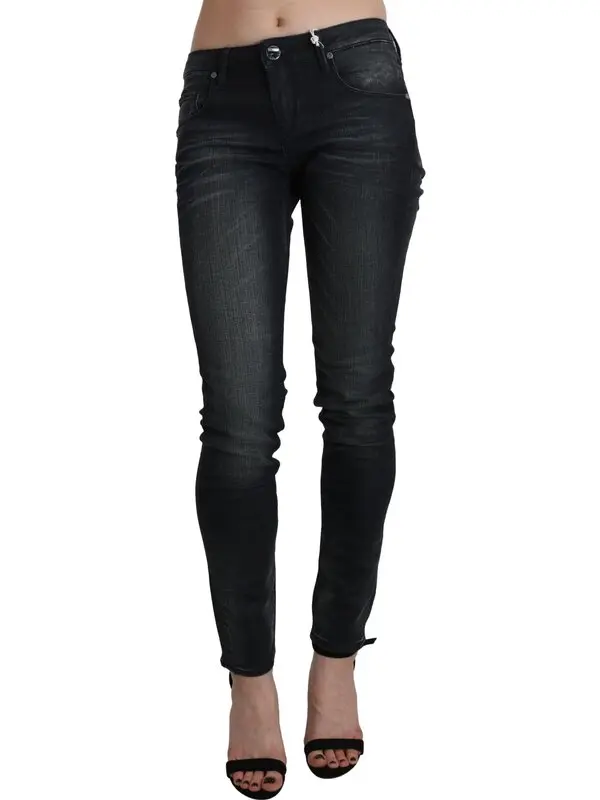 ACHT Low Waist Skinny Denim Trousers - Blue