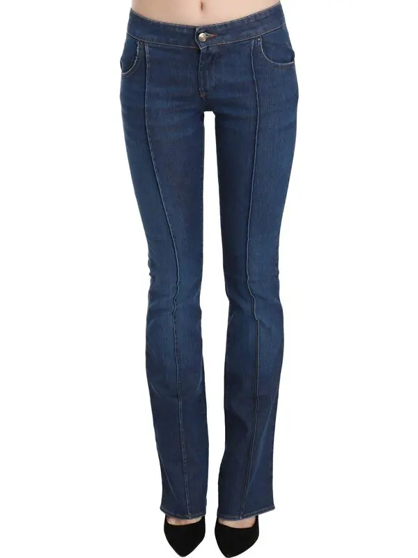 Just Cavalli Low Waist Boot-cut Denim Pants - Blue