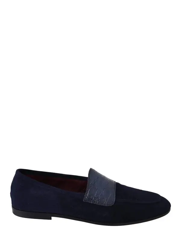 Dolce & Gabbana Suede Caiman Loafers - Blue