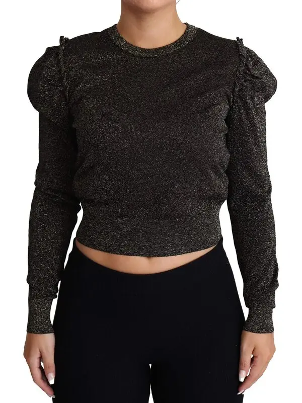 Dolce & Gabbana Cropped Pullover Sweater - Black