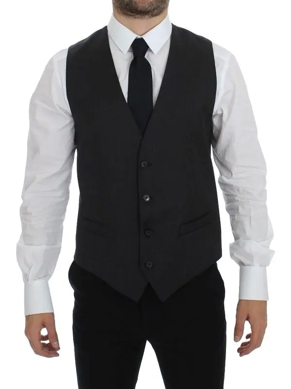 Dolce & Gabbana Formal Dress Vest - Gray