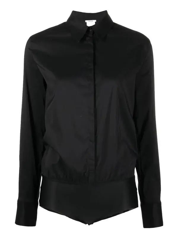 Wolford London Shirt-style Body - Black