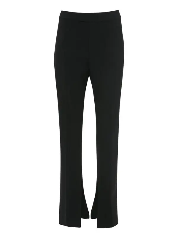 JW Anderson Front-slit Straight-leg Trousers - Black