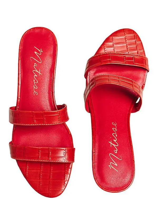 Matisse Waldorf Double-strap Sandals - Red