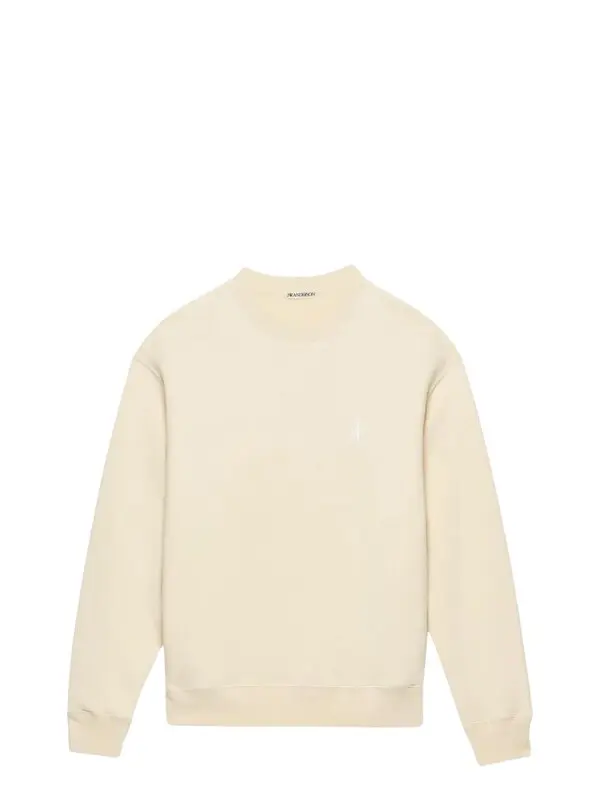 JW Anderson Sweatshirt With Ribbon Anchor - Beige