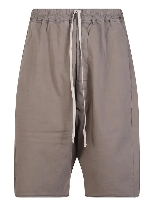 Rick Owens Bermuda Shorts With Drawstring - Grey