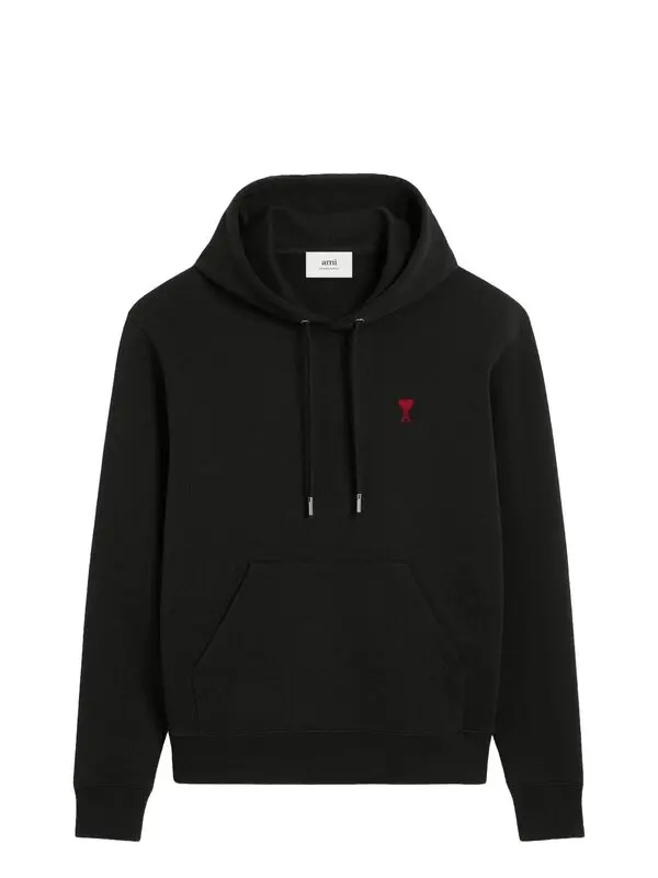 Ami De Coeur Cotton Hoodie - Black
