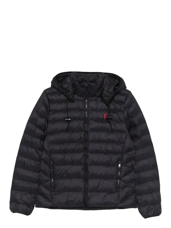 Polo Ralph Lauren Down Jacket With Hood - Black