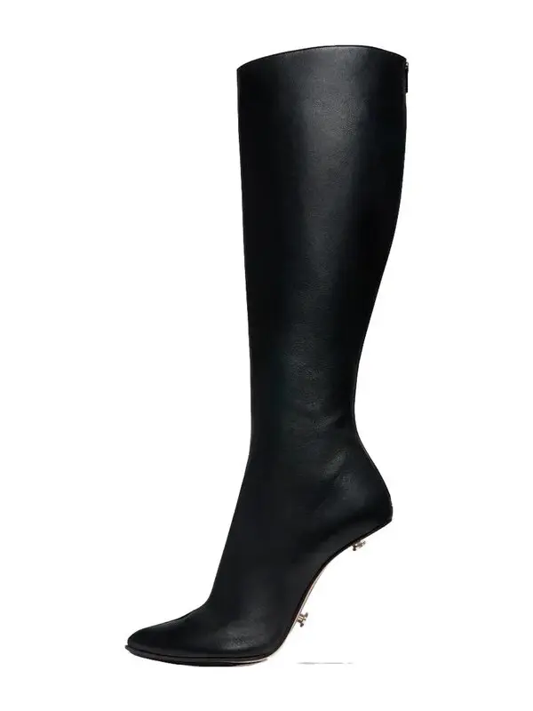 MAISON MARGIELA Tabi Claw Plexi Knee Boots - Black