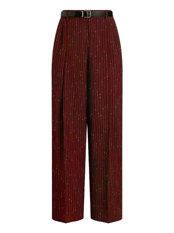 Dolce & Gabbana Pinstripe Trousers - Red