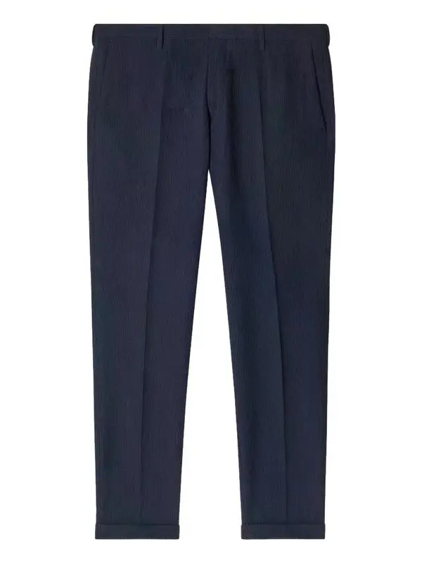 Paul Smith Seersucker Tailored Trousers - Blue