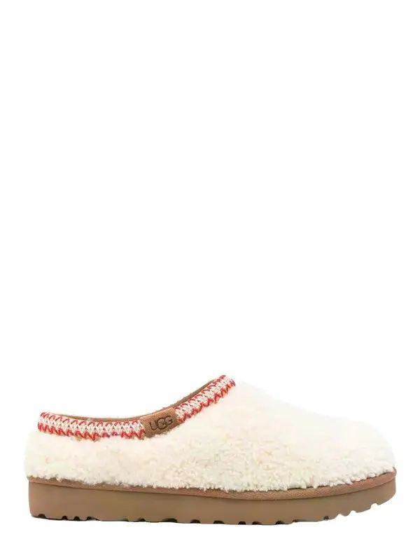 UGG Tasman Maxi Curly Slippers - White