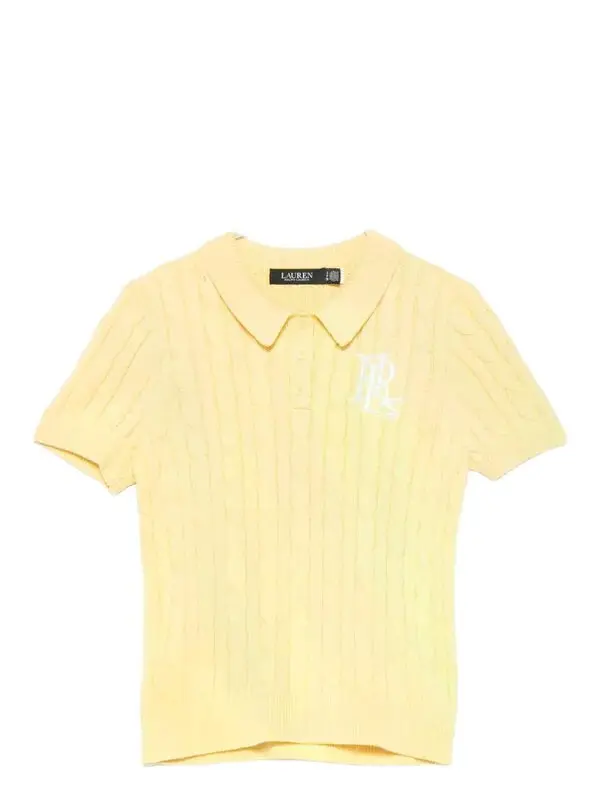 Ralph Lauren Cable-knit Polo Shirt - Yellow