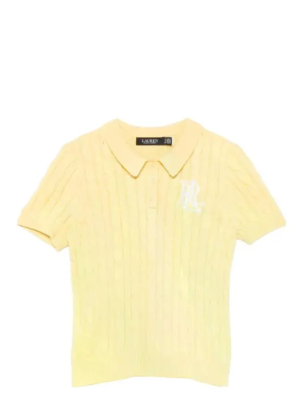Ralph Lauren Cable-knit Polo Shirt - Yellow