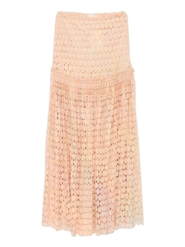 Ulla Johnson Aris Lace Maxi Skirt - Pink