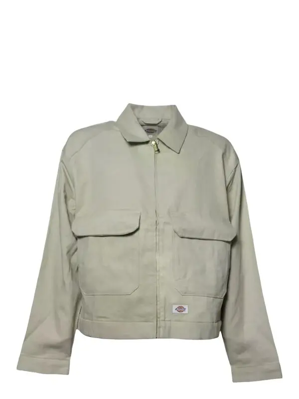 Dickies Logo-patch Zip-up Jacket - Neutrals