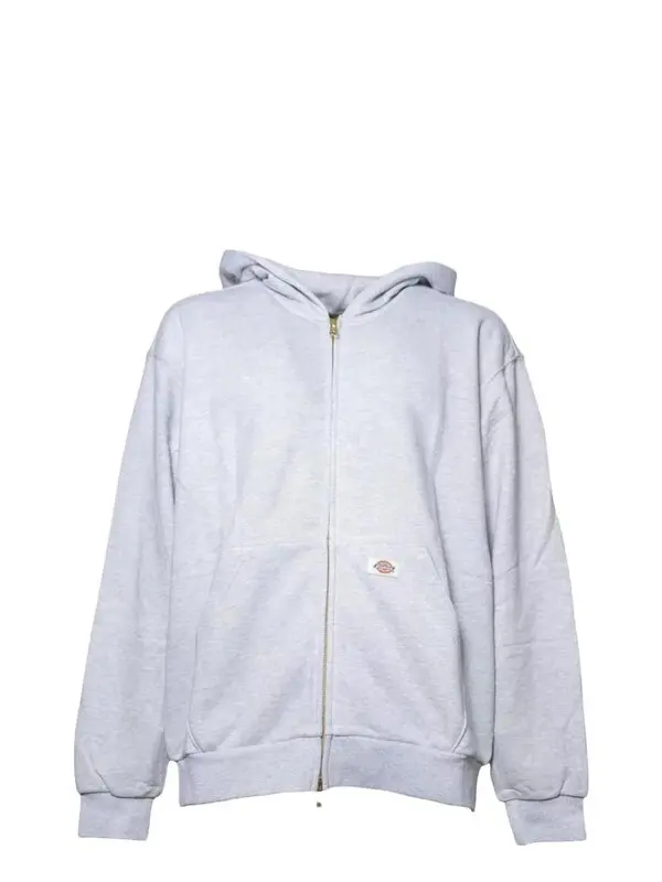 Dickies Fostoria Logo-patch Zip-up Hoodie - Grey