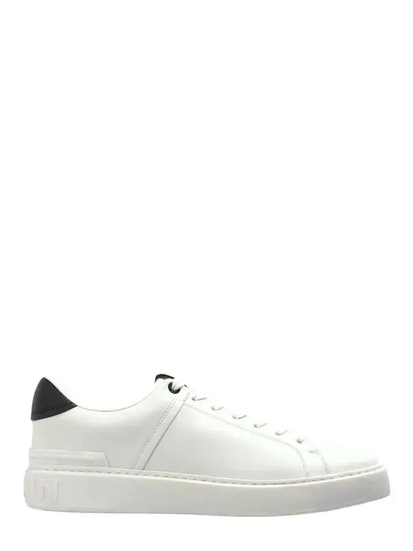 Balmain B-court Leather Sneakers - White