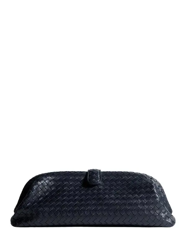 Bottega Veneta Lauren 1980 Intrecciato Clutch - Blue