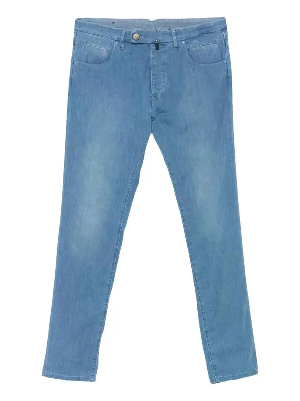 Incotex Washed Pocket Trousers - Blue
