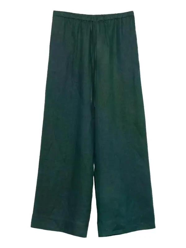 Liviana Conti Drawstring Wide Leg Pants - Green