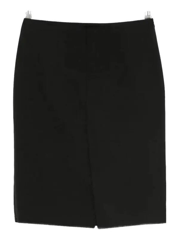 MARSEM Raw-edge Mini Skirt - Black