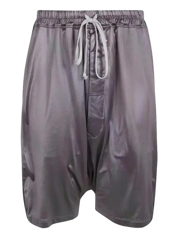 Rick Owens Dropped-crotch Drawstring Shorts - Grey