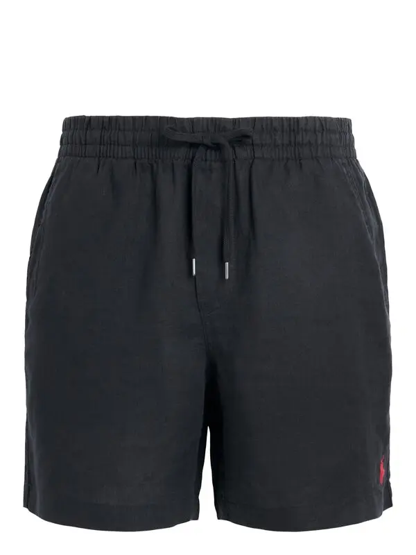 Polo Ralph Lauren Linen Drawstring Shorts - Black