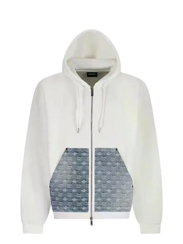 Dsquared2 Panelled Hoodie - White