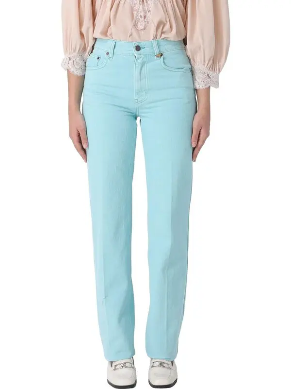 Chloé Straight Leg Jeans - Turquoise
