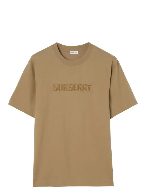 Burberry Cotton Logo T-shirt - Beige