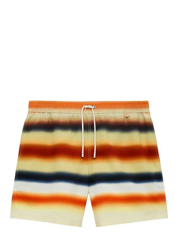Loewe X Paula’s Ibiza Striped Swim Shorts - Orange