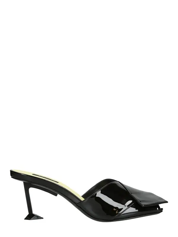 Givenchy Leather Boudoir Fold Mules - Black