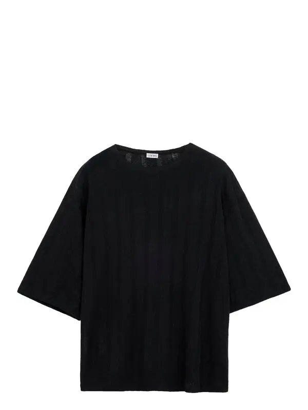 Loewe X Paula’ Ibiza Linen-blend T-shirt - Black