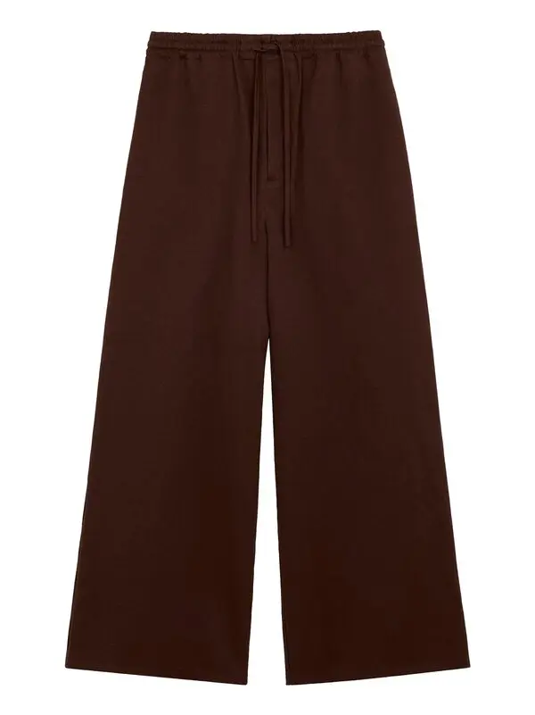Loewe X Paula's Ibiza Cotton Satin Trousers - Brown