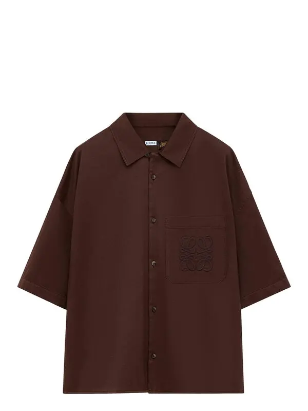 Loewe X Paula’s Ibiza Anagram Shirt - Brown