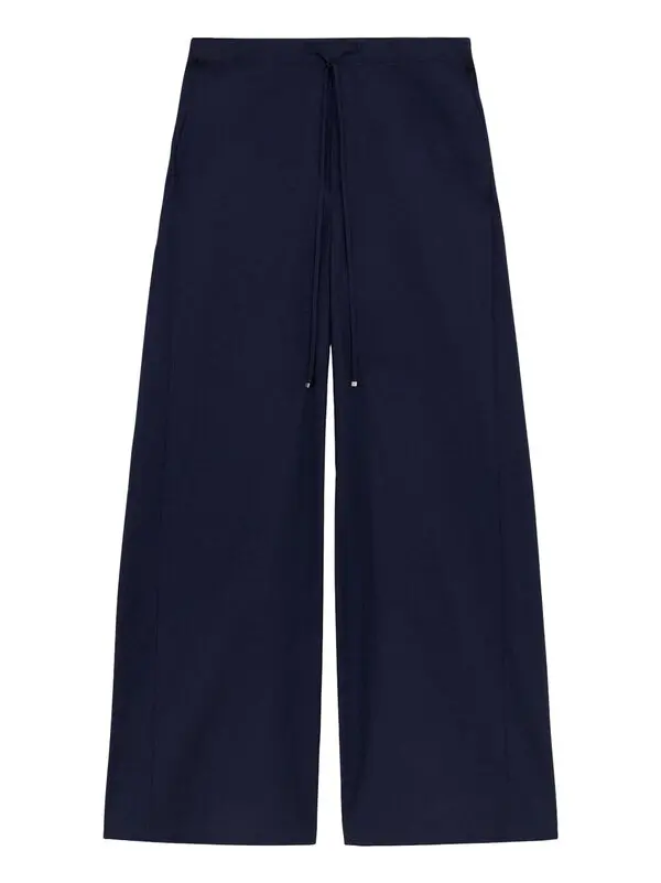 Loewe X Paula's Ibiza Cotton Satin Trousers - Navy