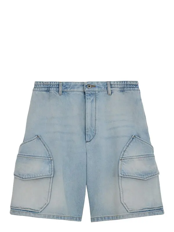 Loewe X Paula's Ibiza Cargo Denim Shorts - Blue