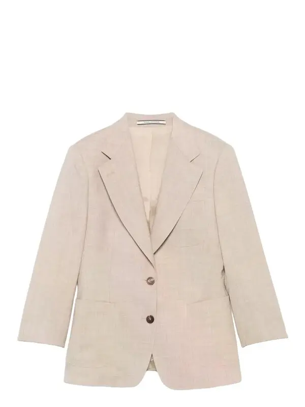 Tagliatore Peak Lapel Blazer - Neutrals
