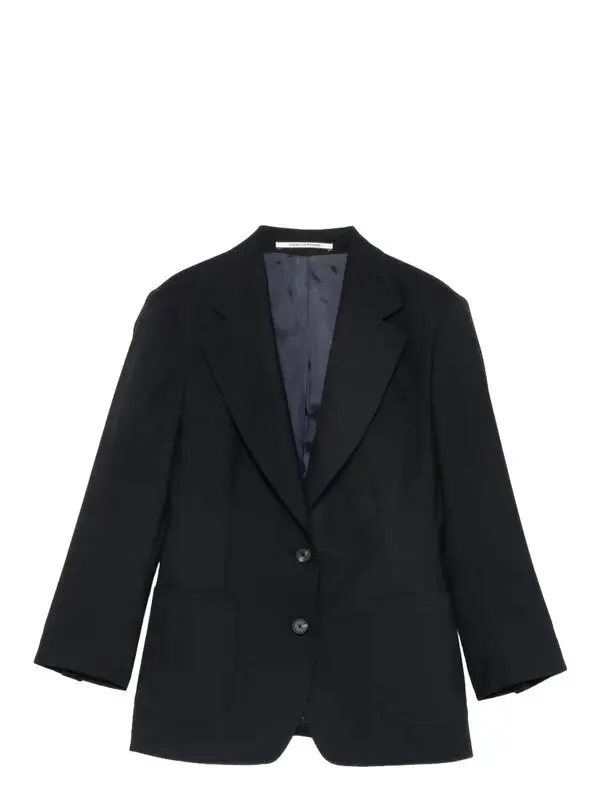 Tagliatore Debra Single-breasted Patch-pocket Blazer - Blue